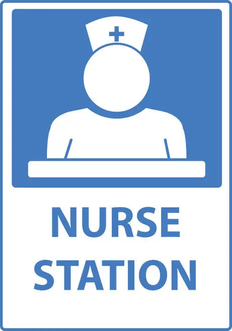 ZING Sign,Nurse Station,14x10 Adhesive — Pelican Supply