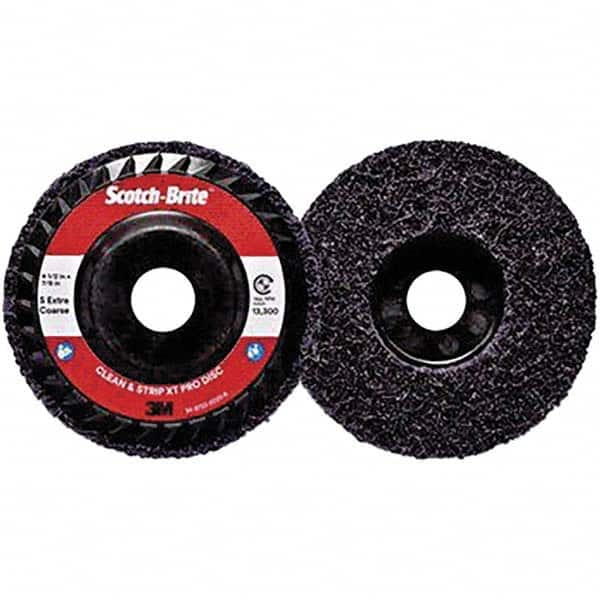 3M Deburring Discs; Disc Diameter (Inch): 4-1/2 ; Abrasive Material: S ...