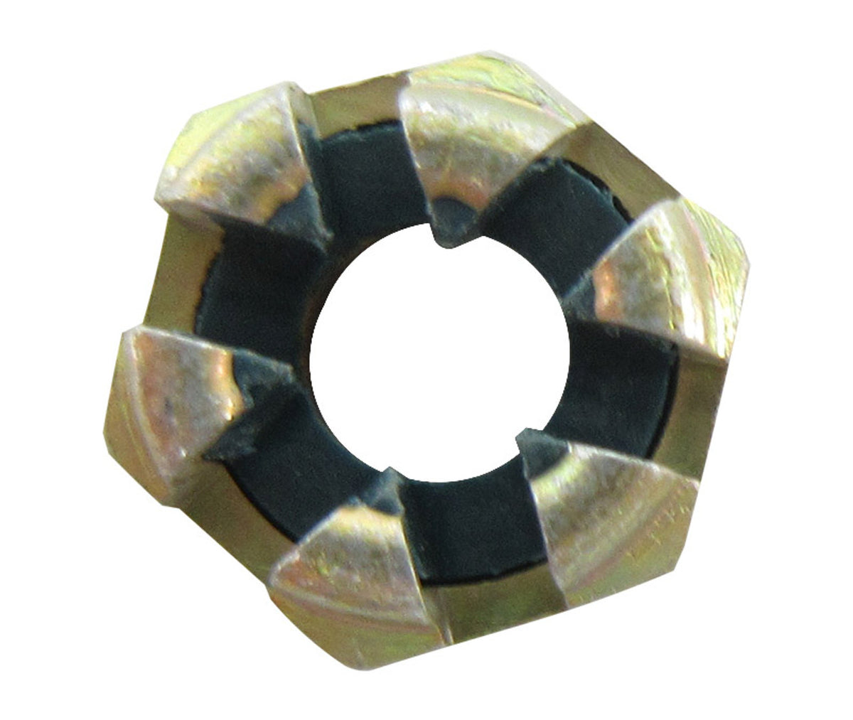 MS17825-4 Self-Locking Slotted Castellated Nut, Right Hand, Nylon, Hex ...