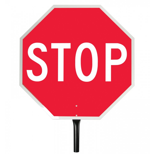 Pro-Line Traffic Safety Stop/Stop Reflect Paddle Sign — Pelican Supply