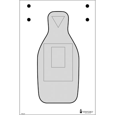 Action Target Modified FBI-Q Cardboard Target — Pelican Supply