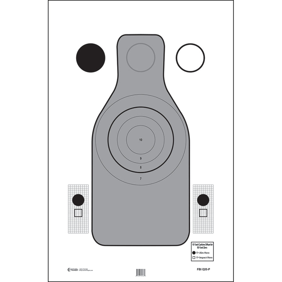 ACTION TARGET FBI Q20 Paper Targets — Pelican Supply