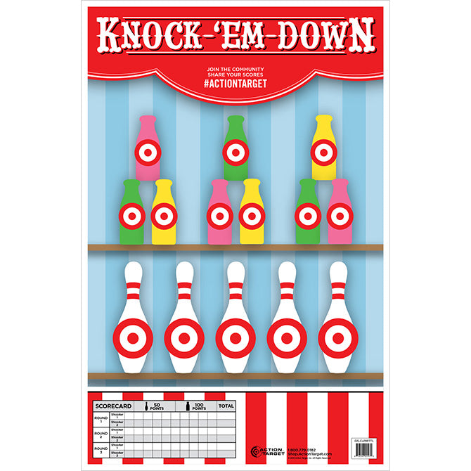 Action Target Knock-'Em-Down Target — Pelican Supply