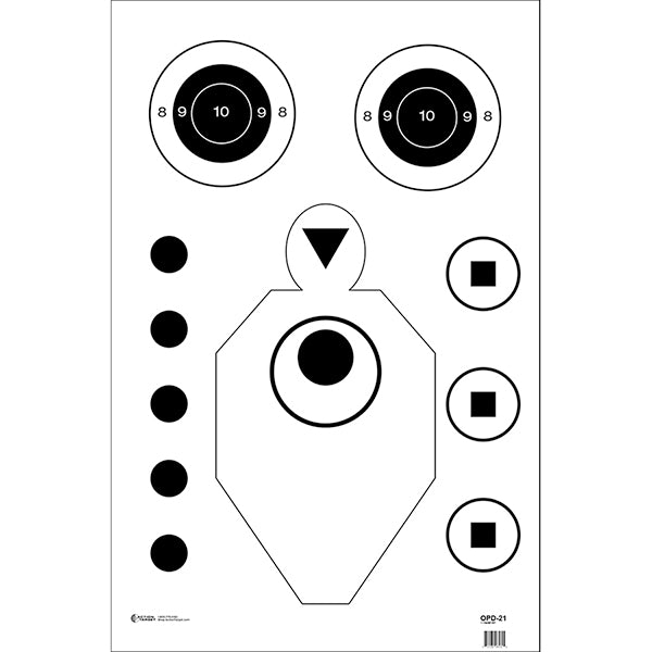 Action Target Orlando (FL) PD Training Division Qualification Target ...