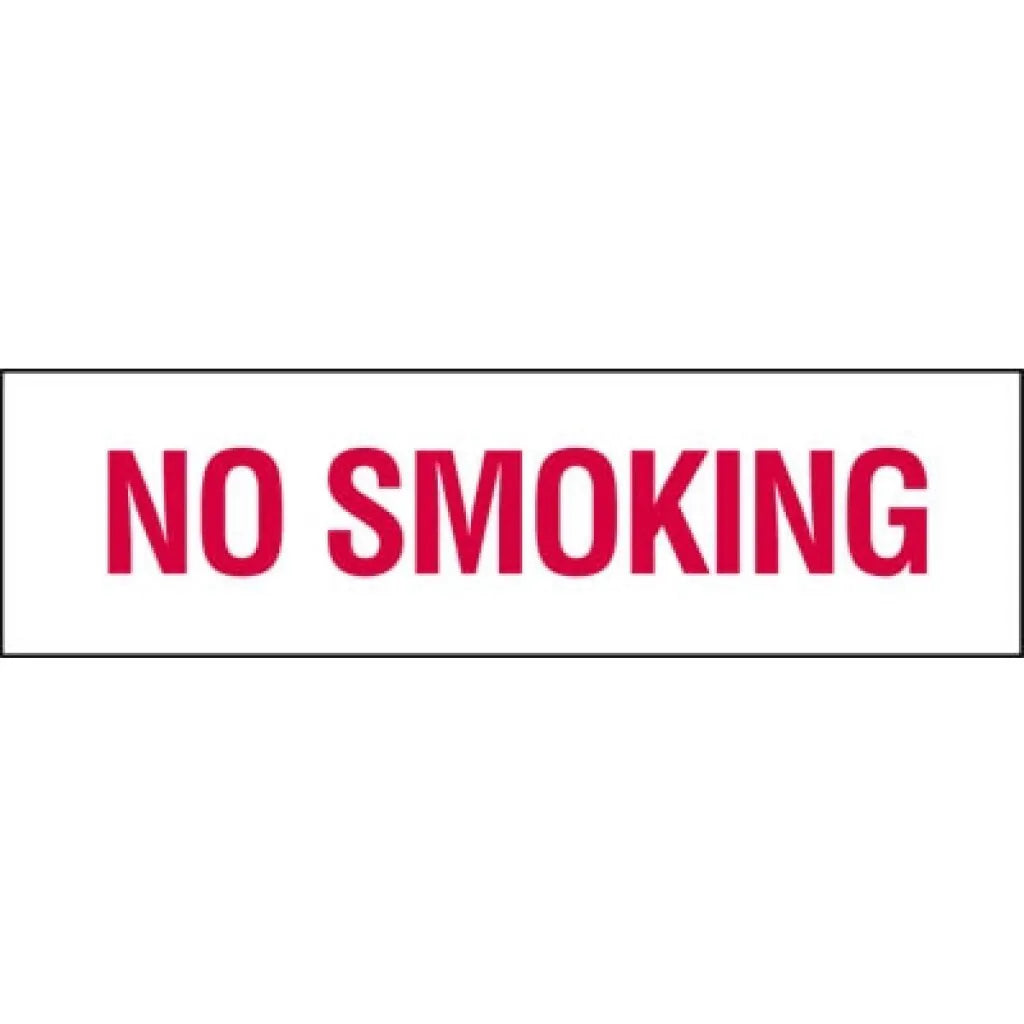 LABELMASTER No Smoking Marking, Vinyl, 21" x 6" — Pelican Supply