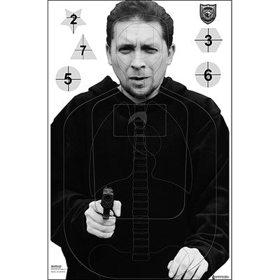 Action Target North Carolina Highway Patrol TQ-19 Target w/ Vital Anat ...