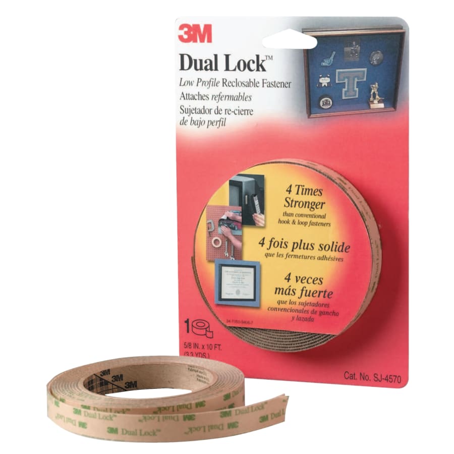 3M Industrial Dual Lock Reclosable Fastener SJ3541, 1 in x 50 yd, Blac ...