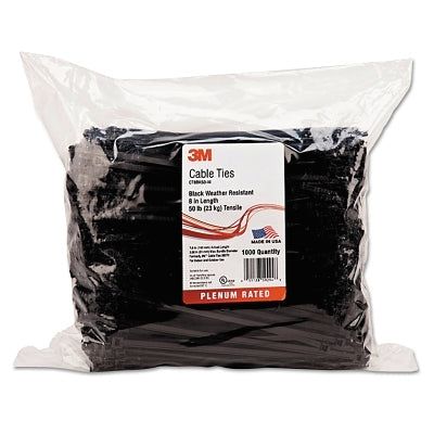 3M Electrical Standard Cable Ties, 50 lb Tensile Strength, 7 3/5 in, U ...