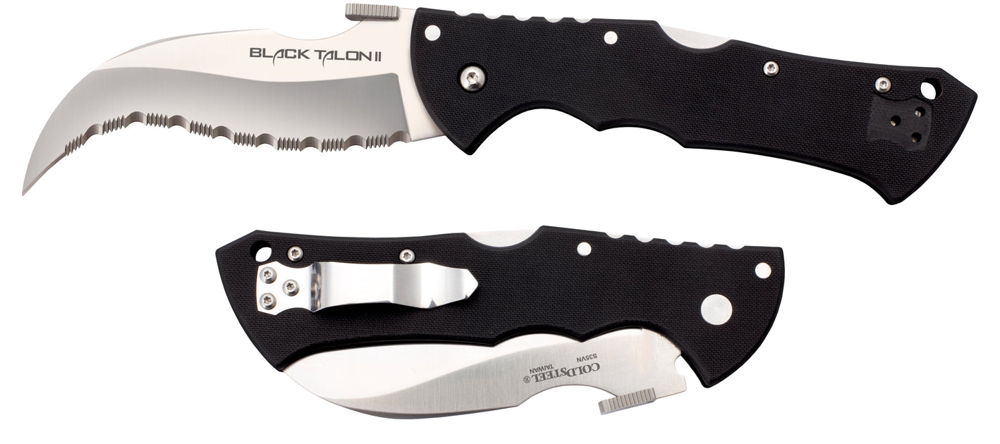 Cold Steel Black Talon II Serrated Knife — Pelican Supply